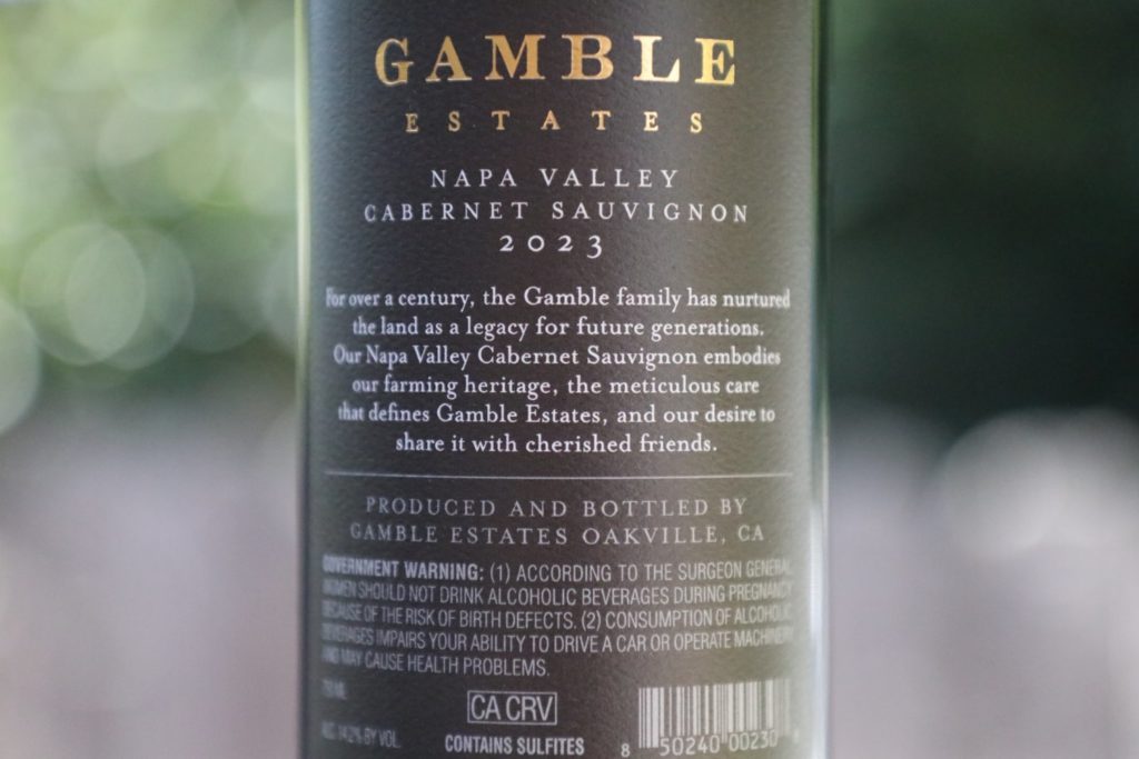 Gamble Estates - The Napa Wine Project